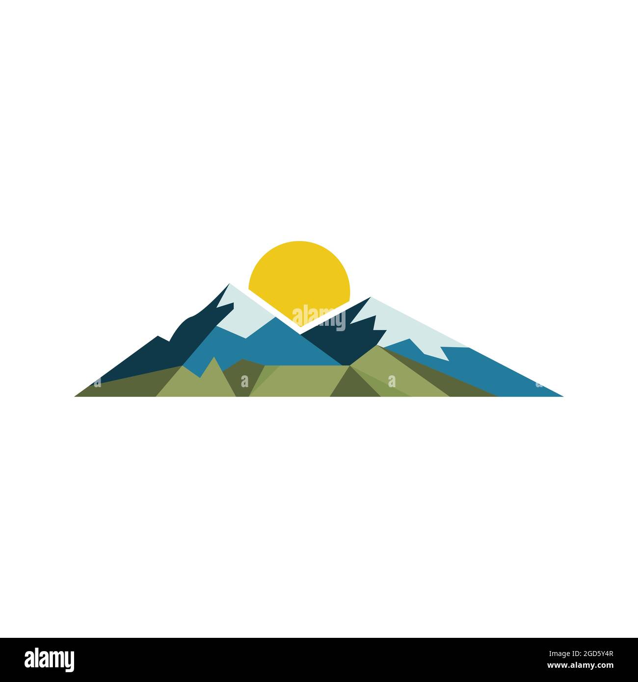 Mountain icon Logo Template Vector illustration design Stock Vector ...