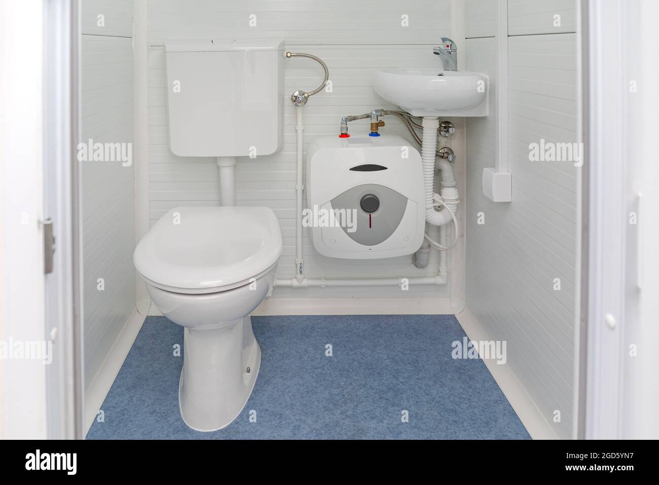 New Clean Mobile Toilet WC Cabin Unit Stock Photo - Alamy