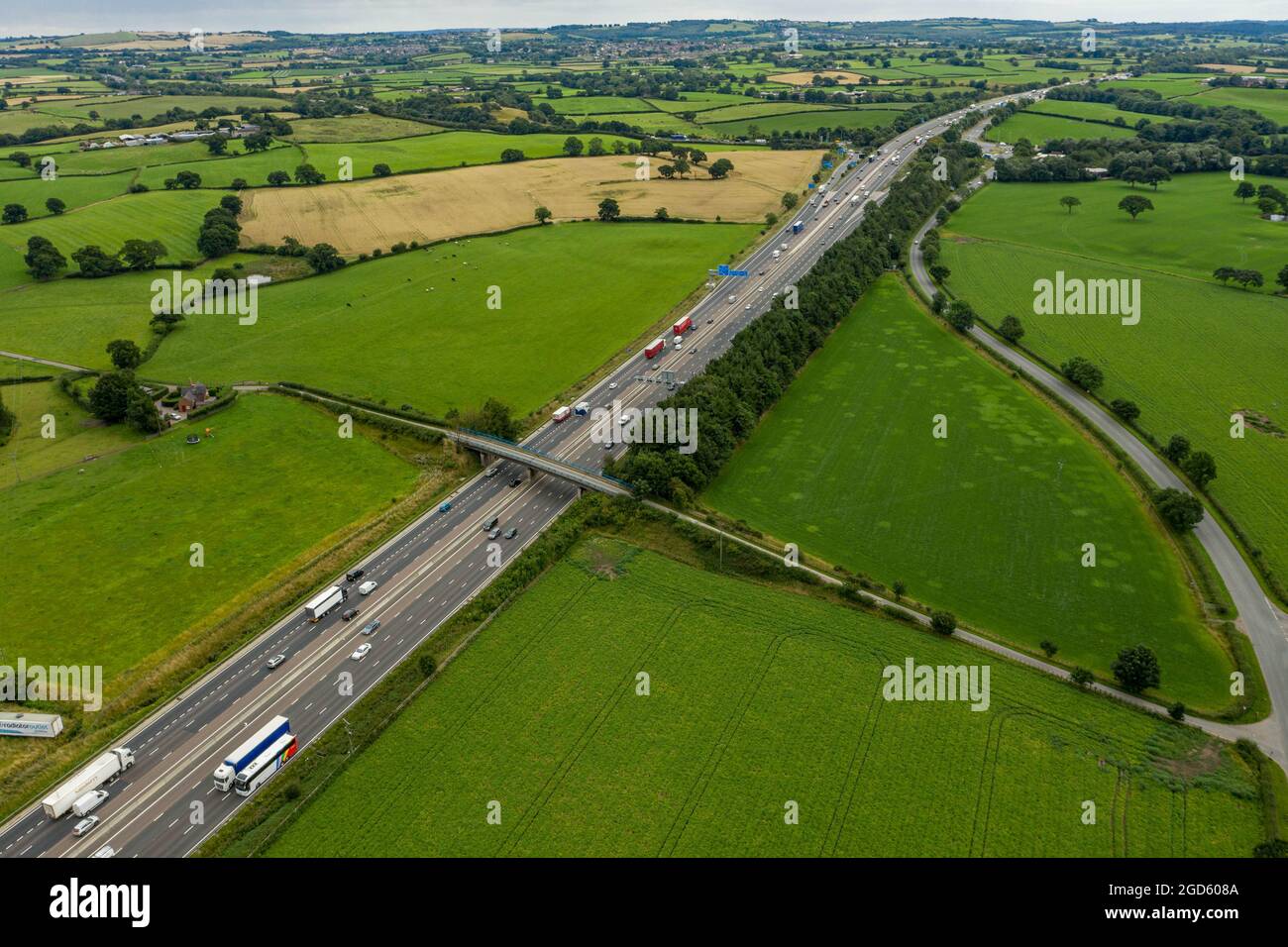 Motorway junction aerial hi-res stock photography and images - Alamy