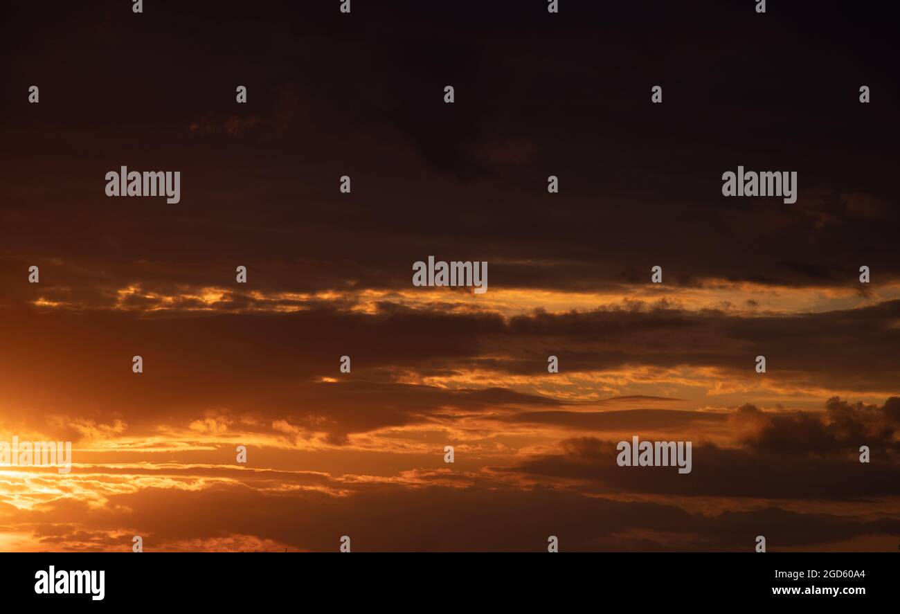 High resolution Sunset Sky background for Sky replacement Stock Photo ...