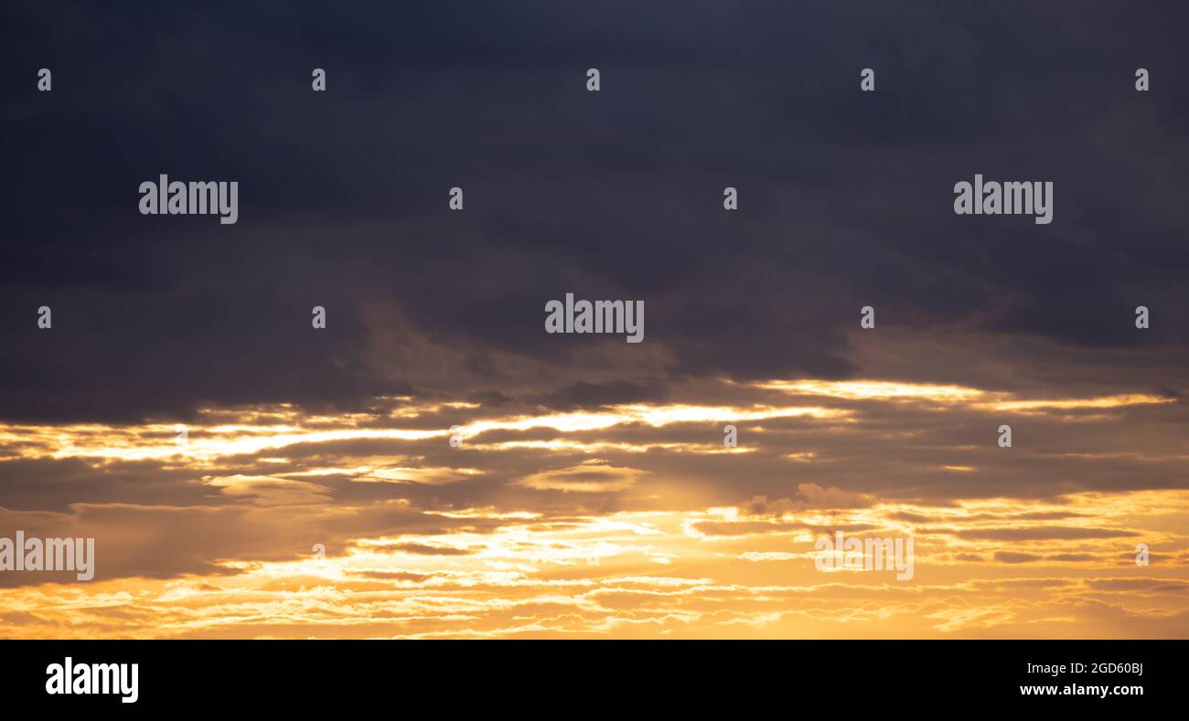 High resolution Sunset Sky background for Sky replacement Stock Photo ...