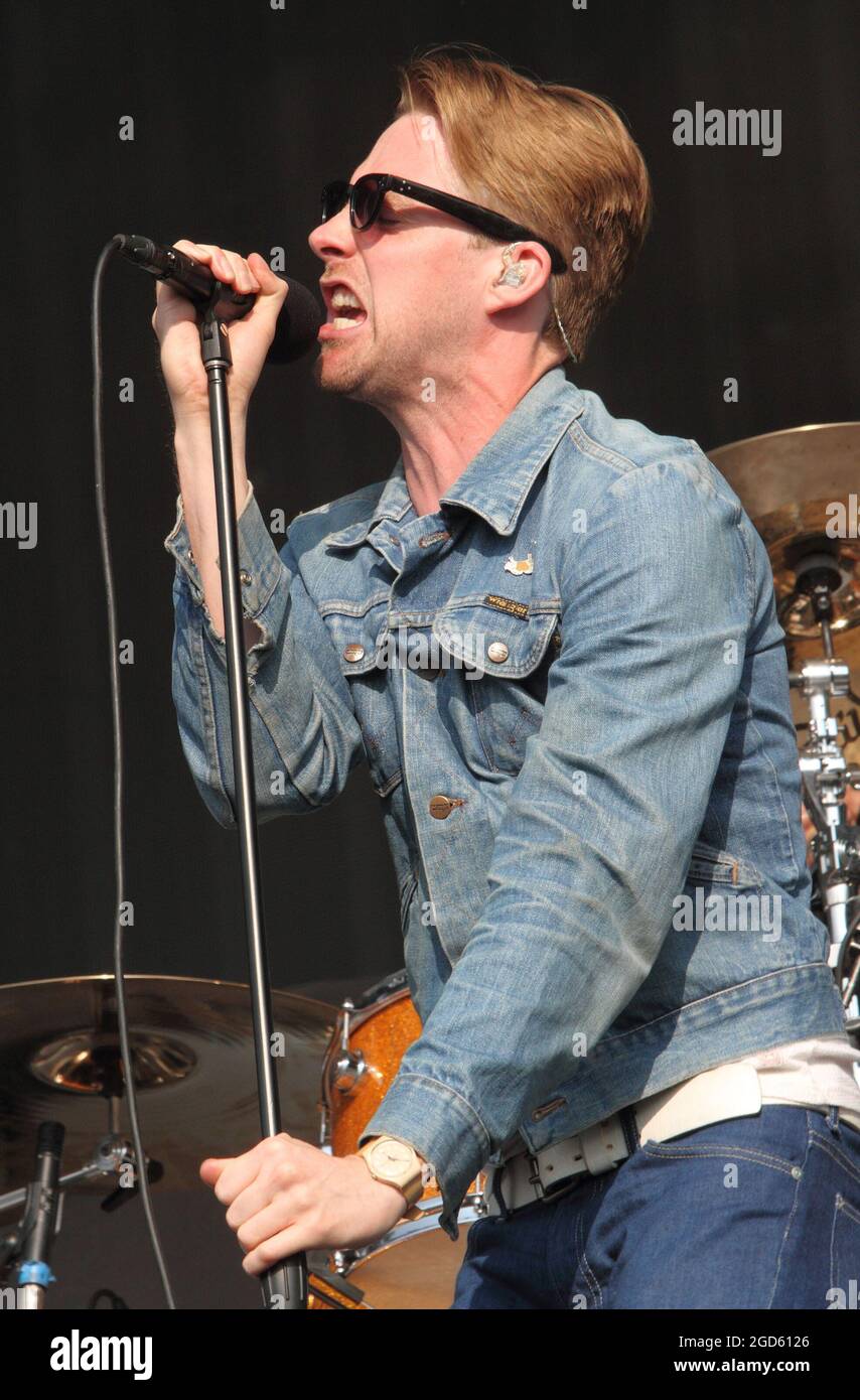 London. UK. Ricky Wilson of The Kaiser Chiefs at Barclaycard Presents ...