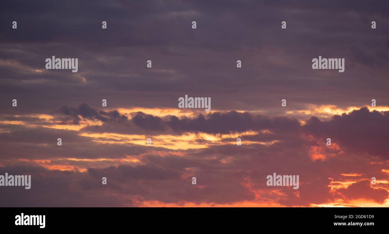 High resolution Sunset Sky background for Sky replacement Stock Photo ...