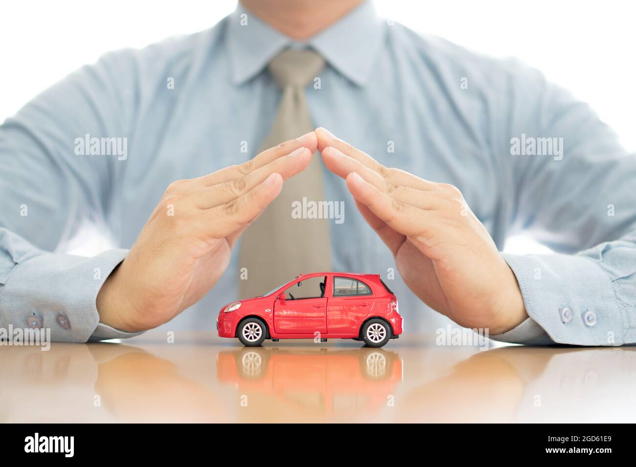 Salesman showing information car hi-res stock photography and images ...