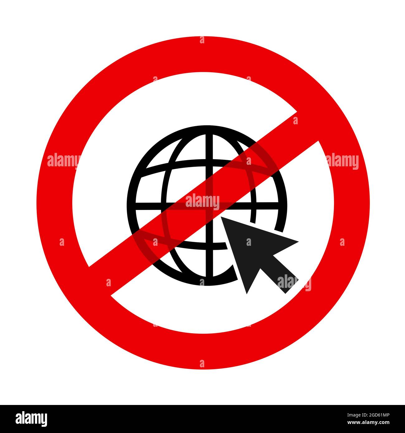 Ban icon vector hi-res stock photography and images - Alamy