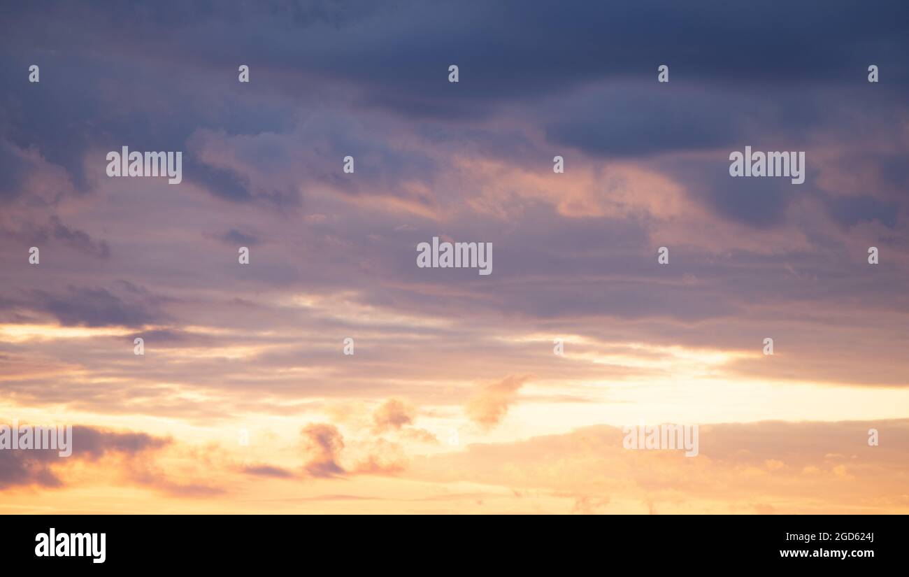 High resolution Sunset Sky background for Sky replacement Stock Photo ...