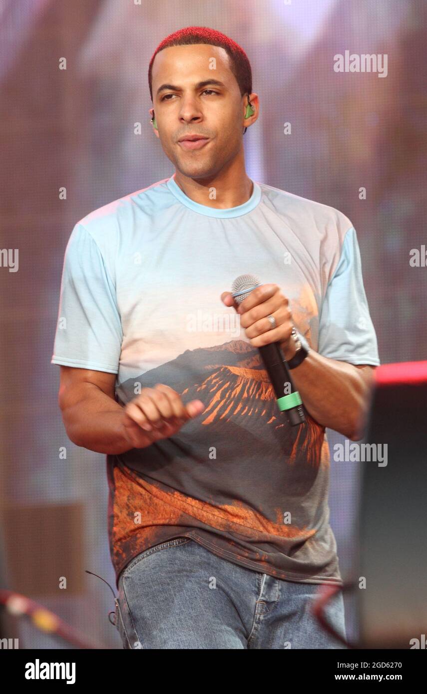 London. UK. Marvin Humes of JLS at the British Summer Time at Hyde Park ...