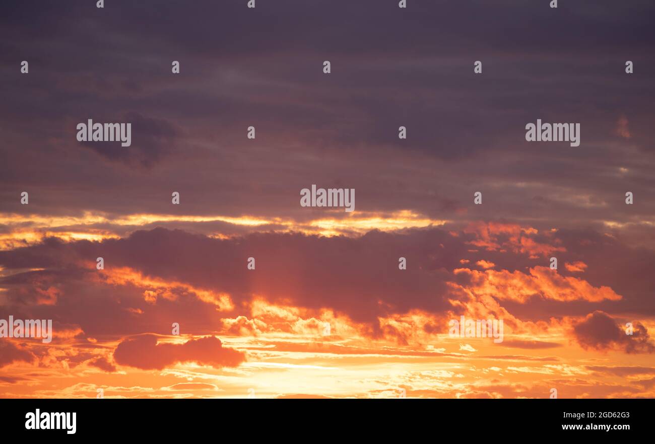 High resolution Sunset Sky background for Sky replacement Stock Photo ...