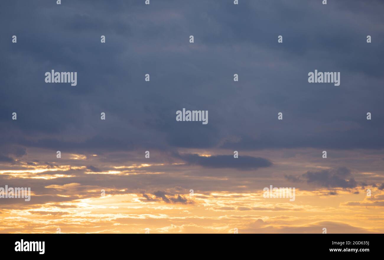 High resolution Sunset Sky background for Sky replacement Stock Photo ...