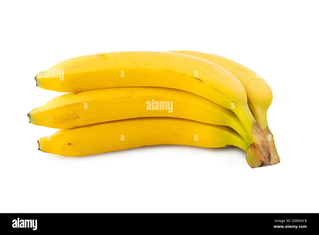 Banana, bananas in horizontal position on a white background Stock ...