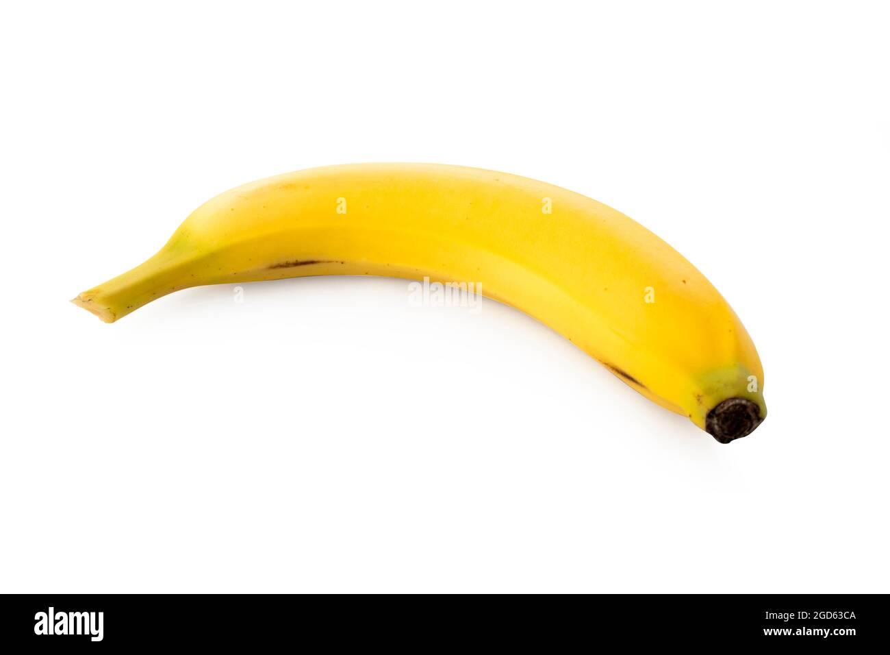 Banana, banana in horizontal position on a white background Stock Photo ...