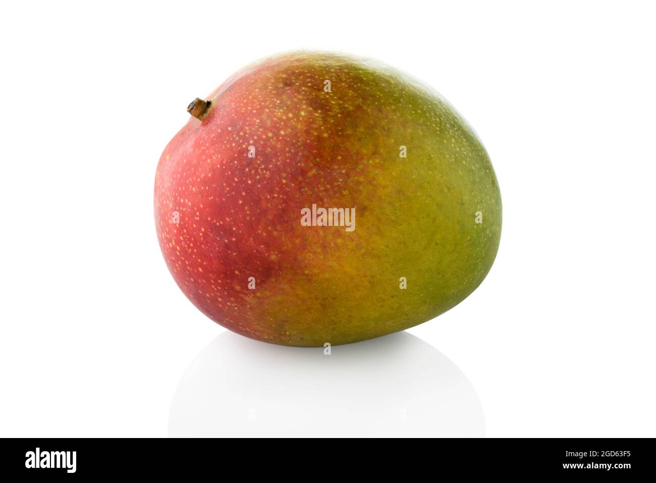 Mango. Horizontal position single mango on a white background Stock ...