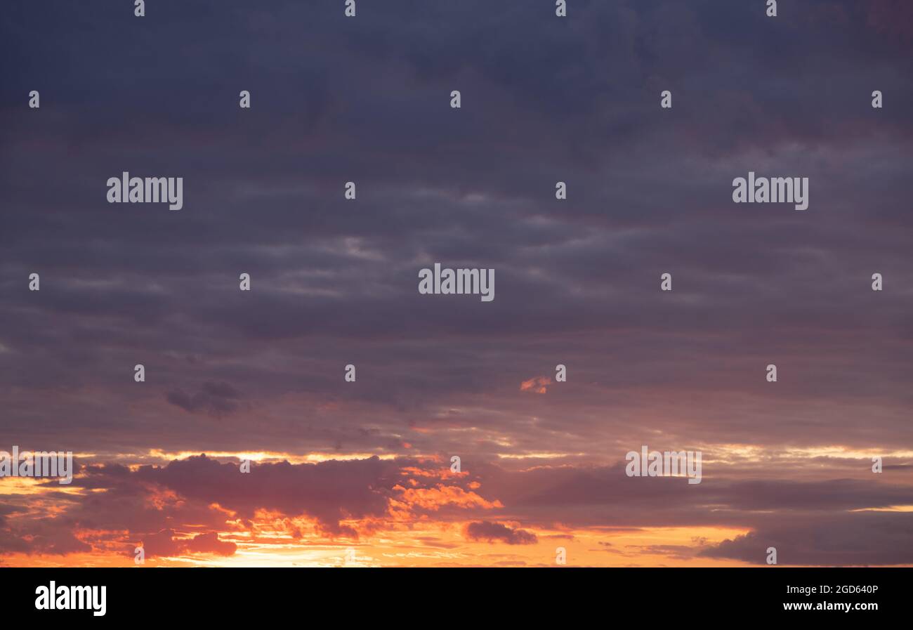 High resolution Sunset Sky background for Sky replacement Stock Photo ...