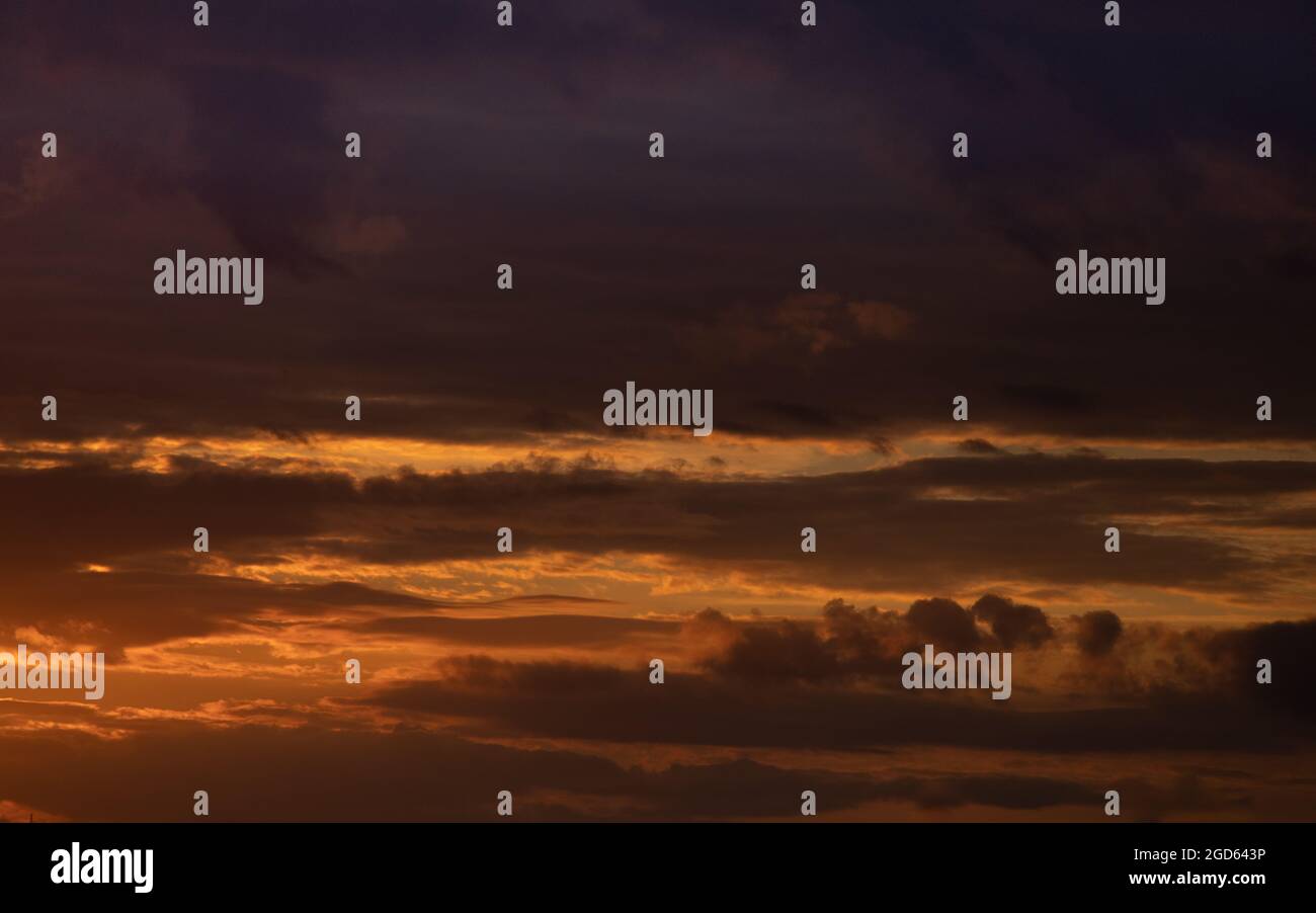 High resolution Sunset Sky background for Sky replacement Stock Photo ...