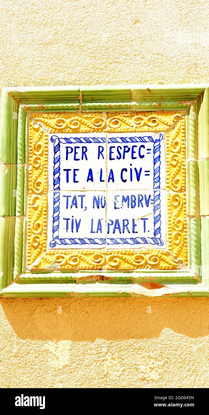 Ceramic street signs hi-res stock photography and images - Alamy