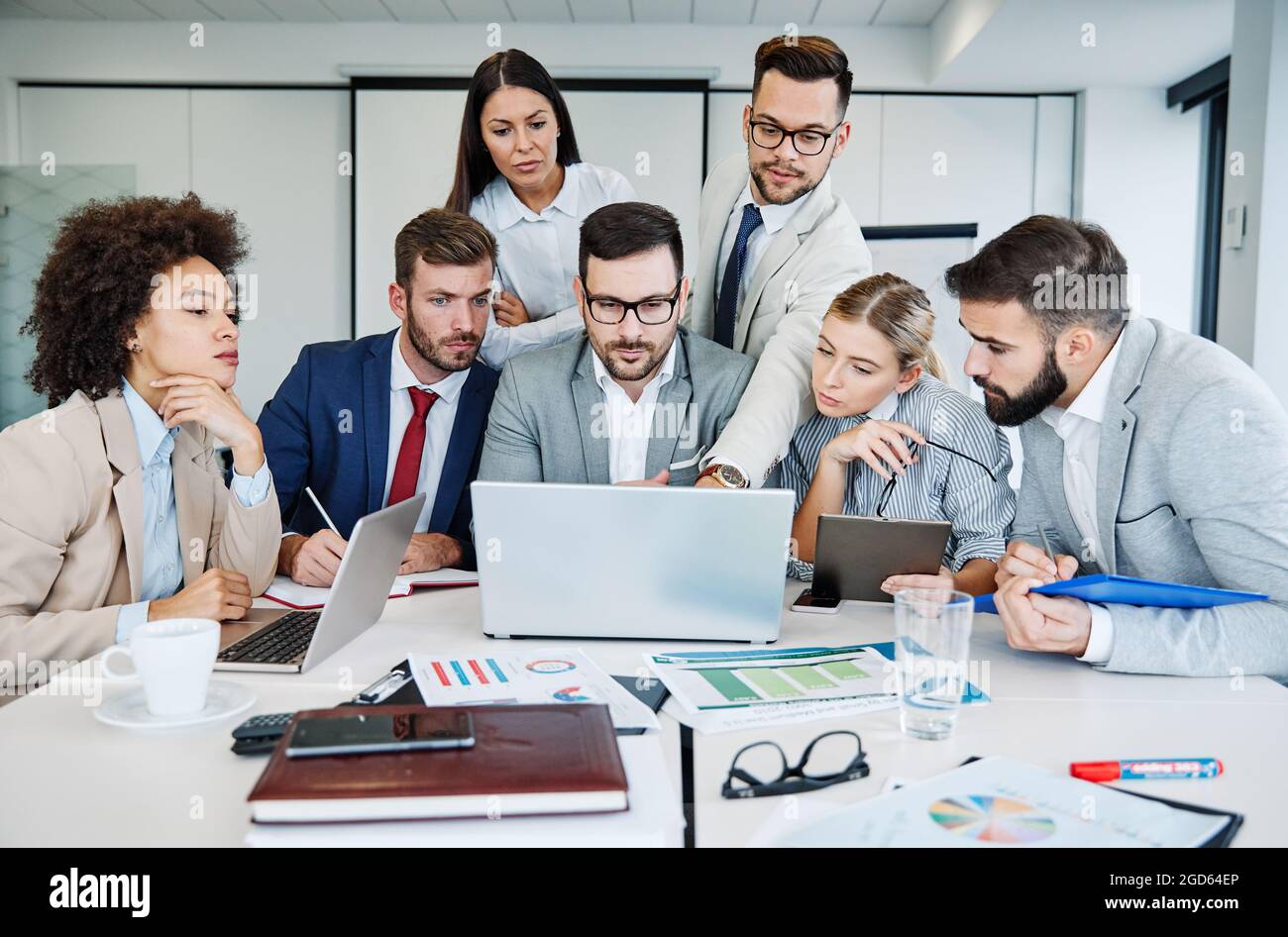 business meeting office conference team teamwork Stock Photo - Alamy