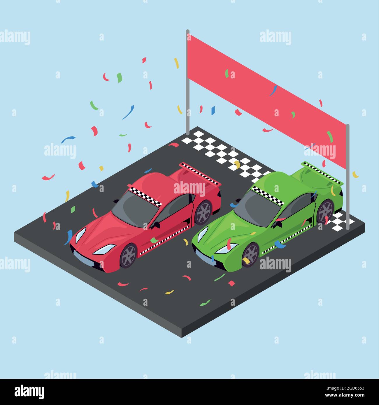 Pair of cars Stock Vector Images - Alamy