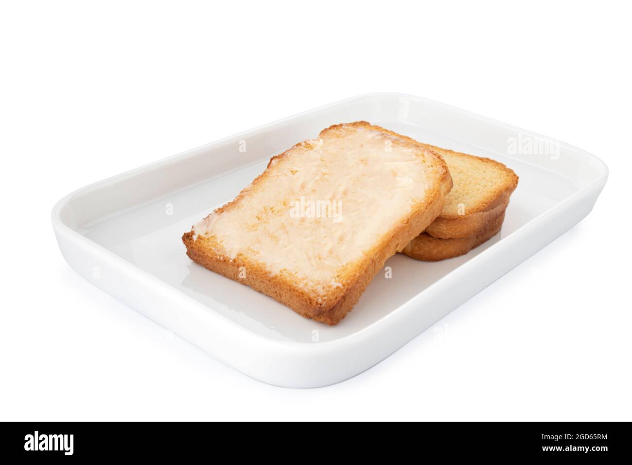 butter biscotti. Double crispy biscotti with butter, square cracker on ...