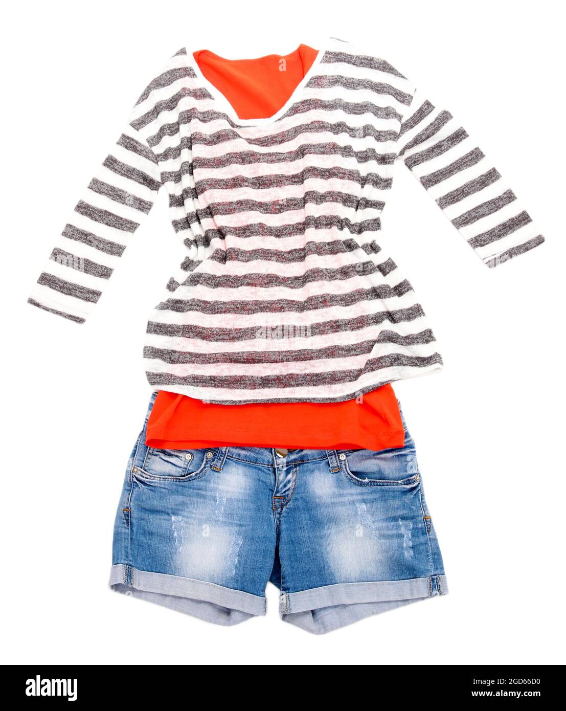 Female clothing isolated on white Stock Photo - Alamy