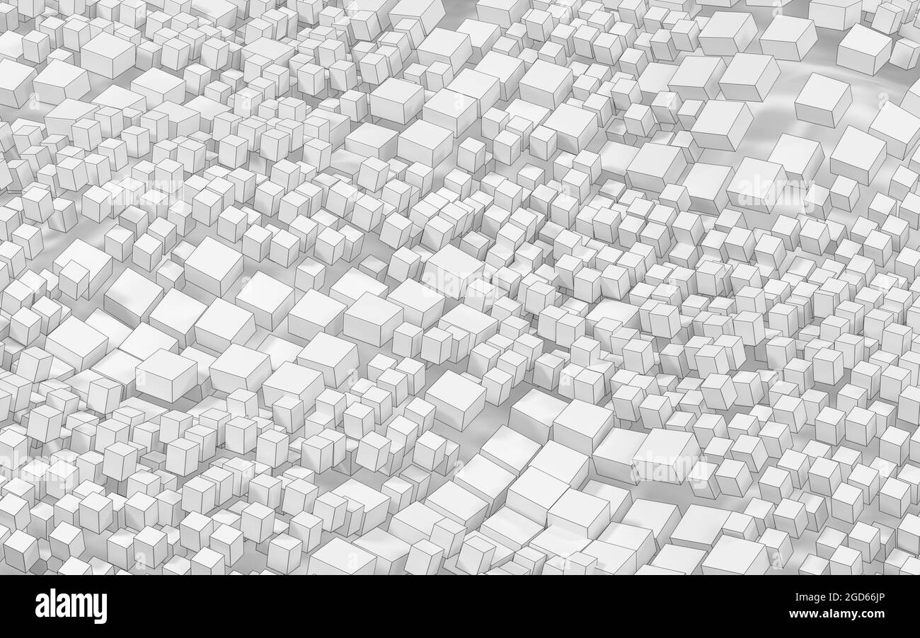 Geometric shape art cubes drawing hi-res stock photography and images ...