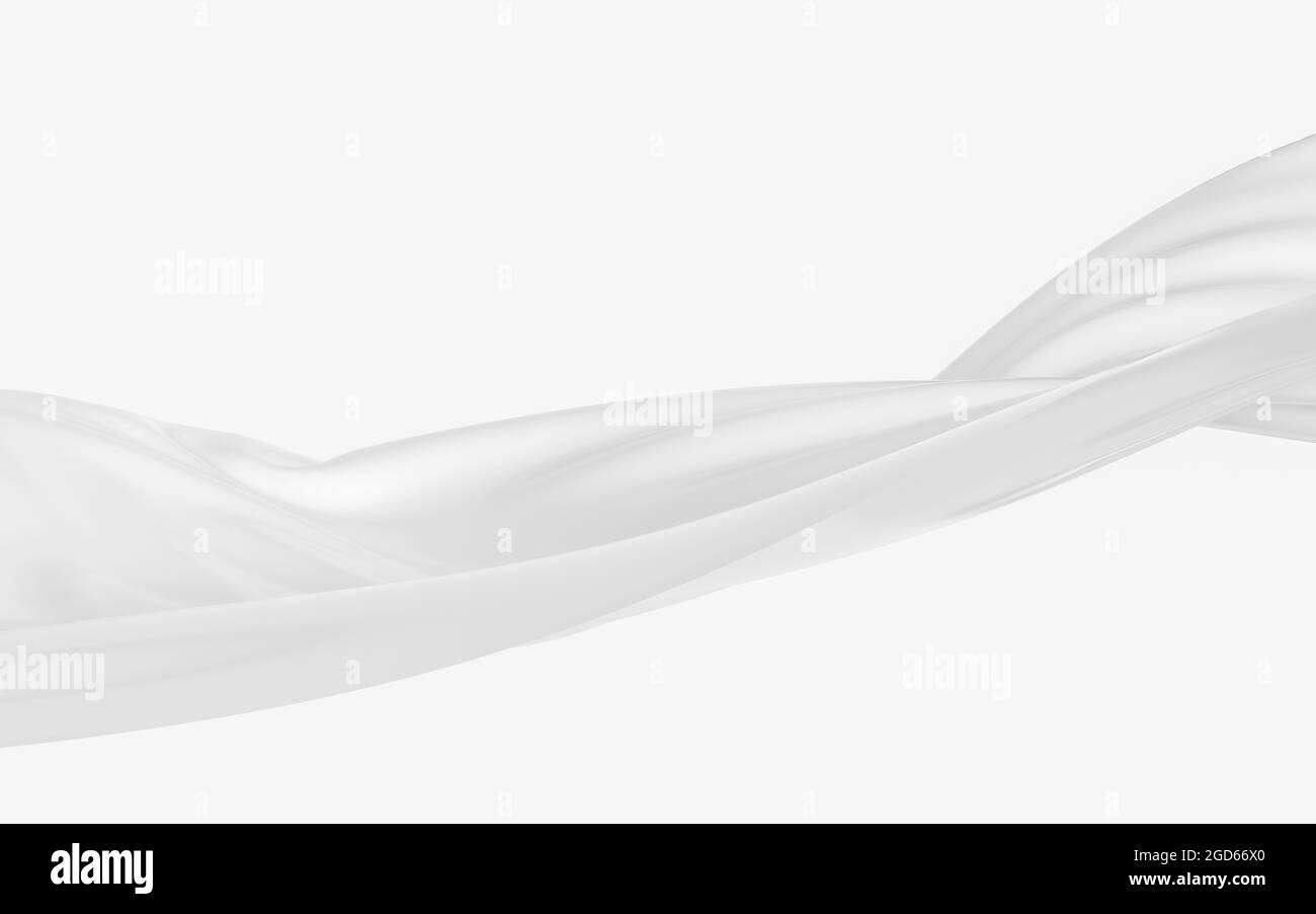 Flowing clothes with white background, 3d rendering. Computer digital ...