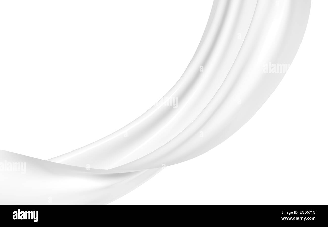 Flowing clothes with white background, 3d rendering. Computer digital ...