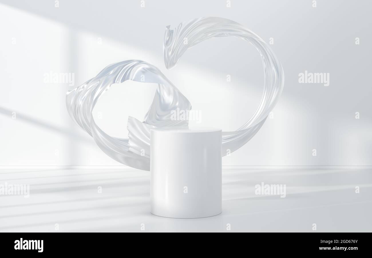 Flowing clothes with white background, 3d rendering. Computer digital ...