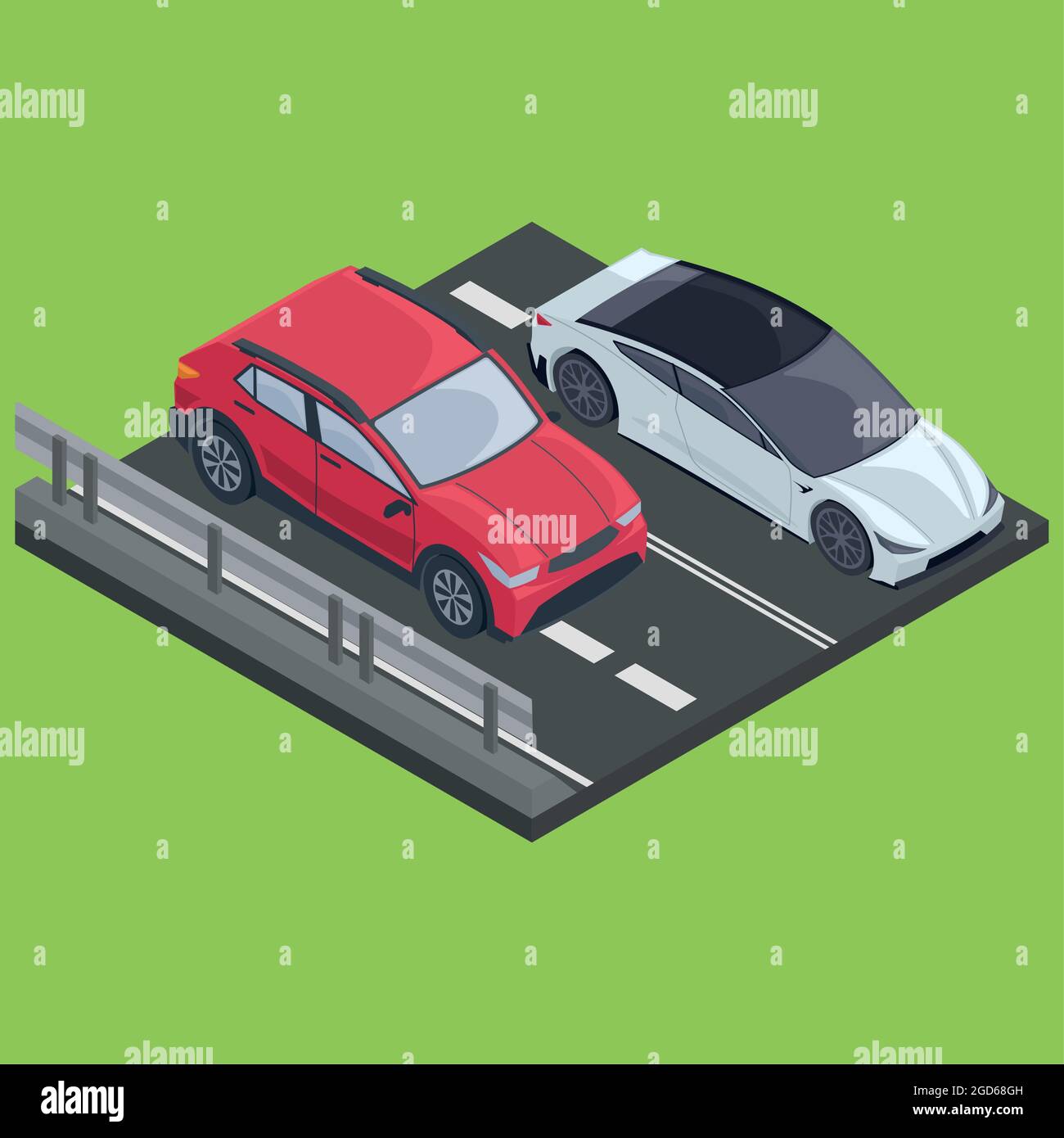Pair of cars Stock Vector Images - Alamy