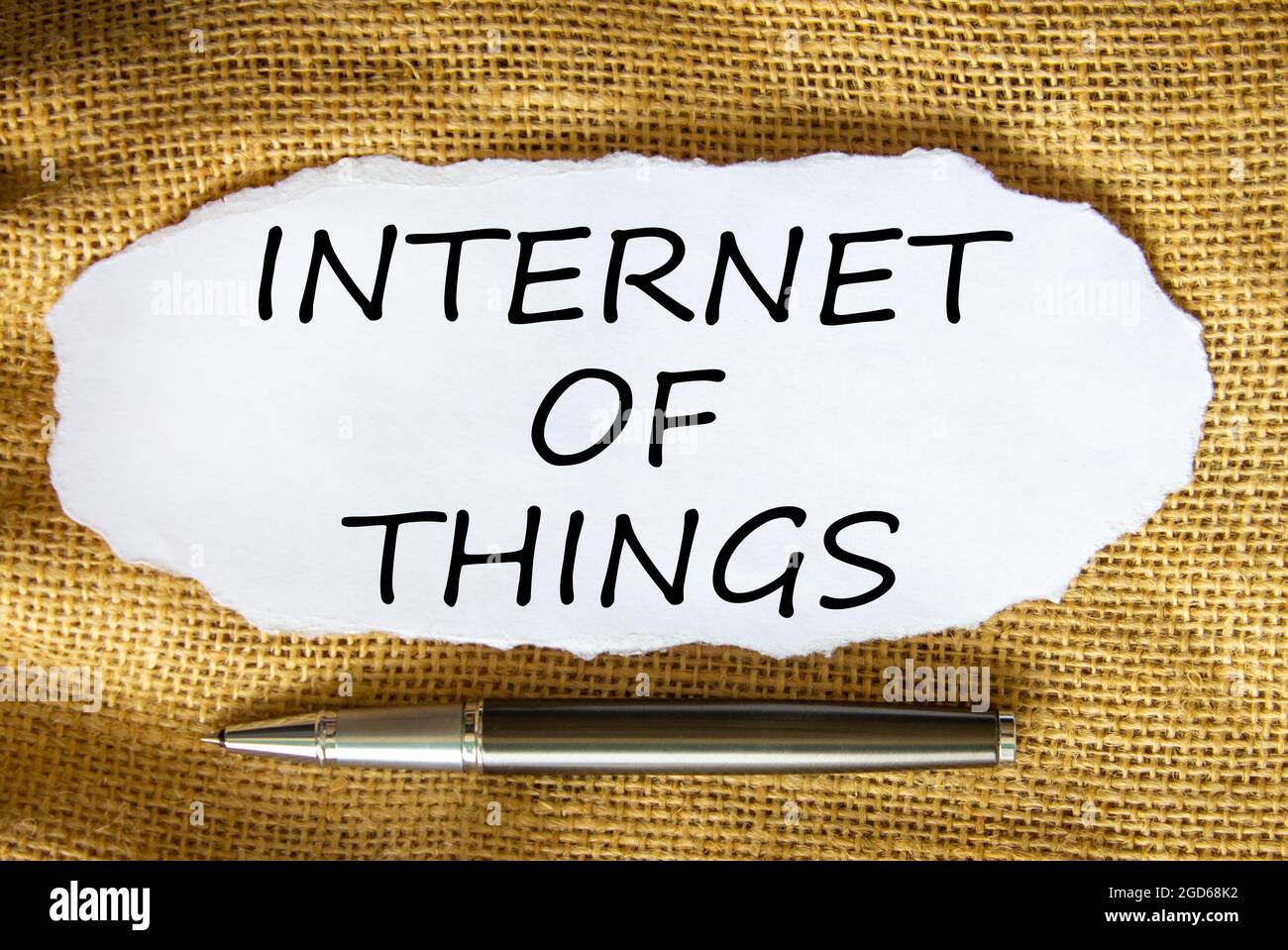 IOT, internet of things symbol. Words 'IOT, internet of things' on ...