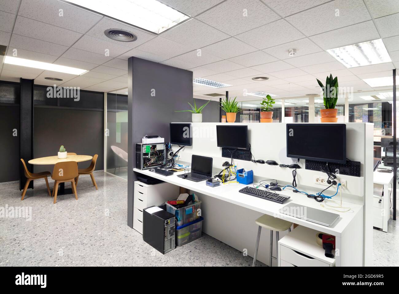 Tech support. Engineer workplace and Disassembled laptop tools Stock ...