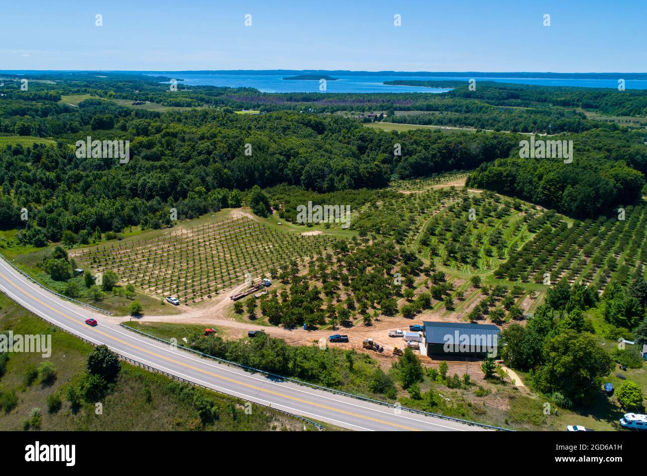 Drone cherry crops hi-res stock photography and images - Alamy