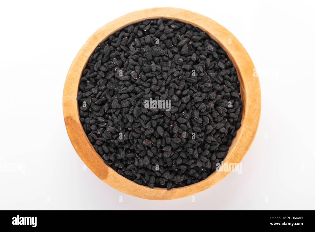 Black cumin seeds. Black cumin in white wooden on white background ...