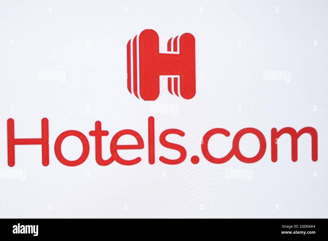 Illustration of the logo of the online reservation platform Booking.com ...