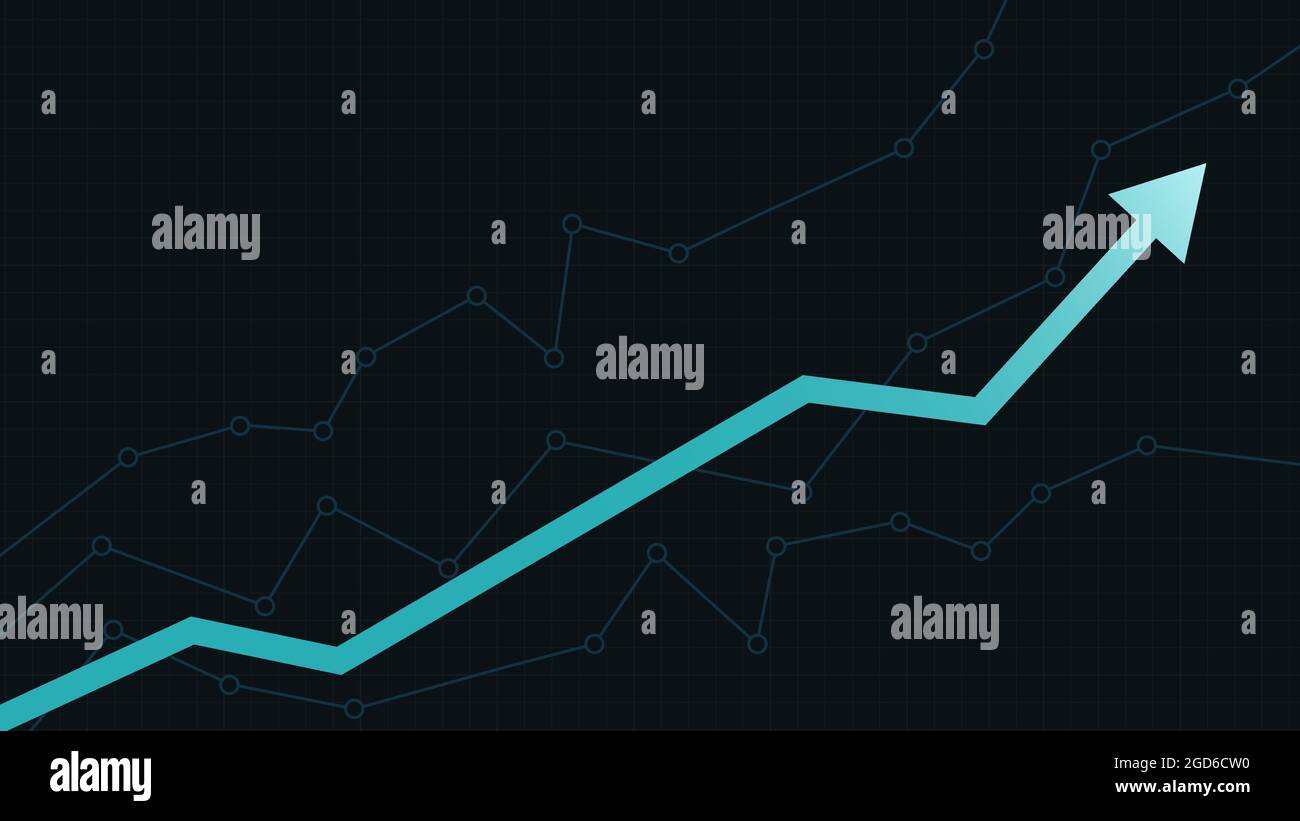 Stock market line graph growth up rising hi-res stock photography and ...