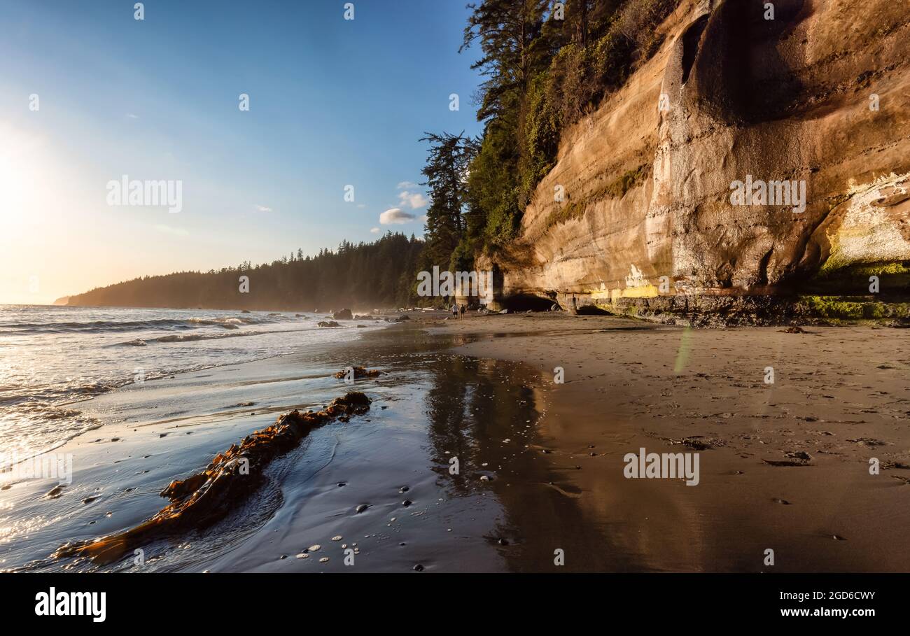 Mystic Beach on the West Coast of Pacific Ocean Stock Photo - Alamy
