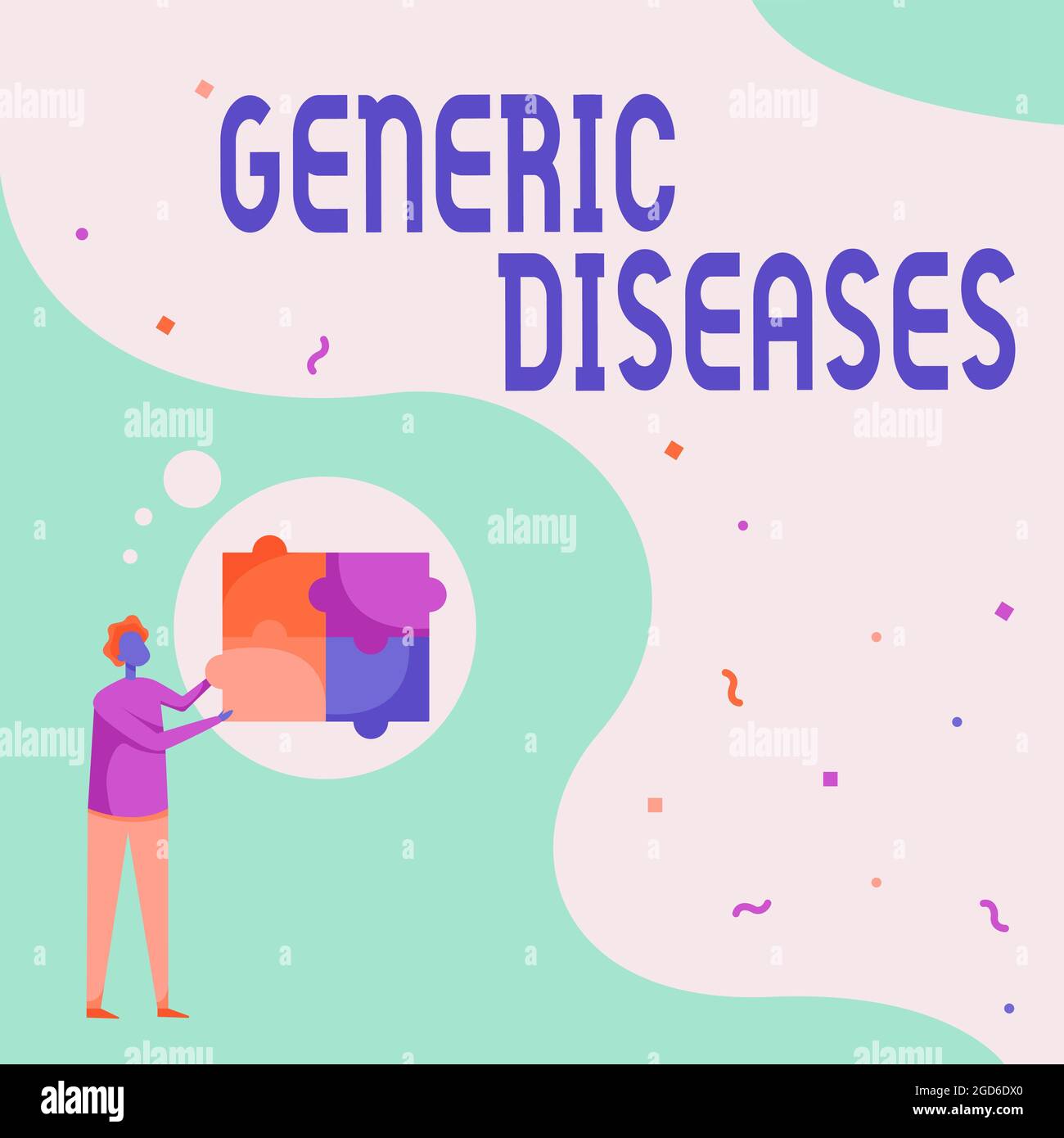Sign displaying Genetic Diseases. Conceptual photo disease caused by an ...