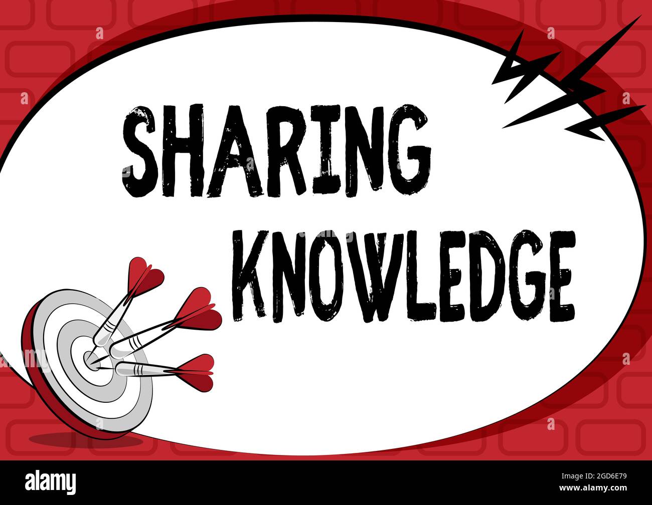 Text caption presenting Sharing Knowledge. Word for knowledge is ...