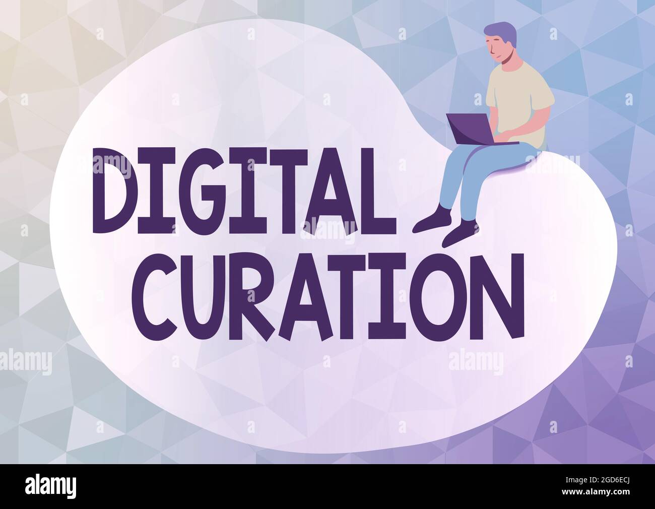 Text sign showing Digital Curation. Business concept maintenance ...