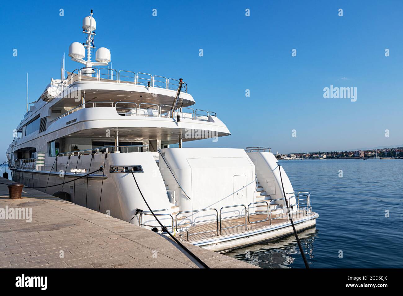 Large catamaran at the marina Stock Photo - Alamy