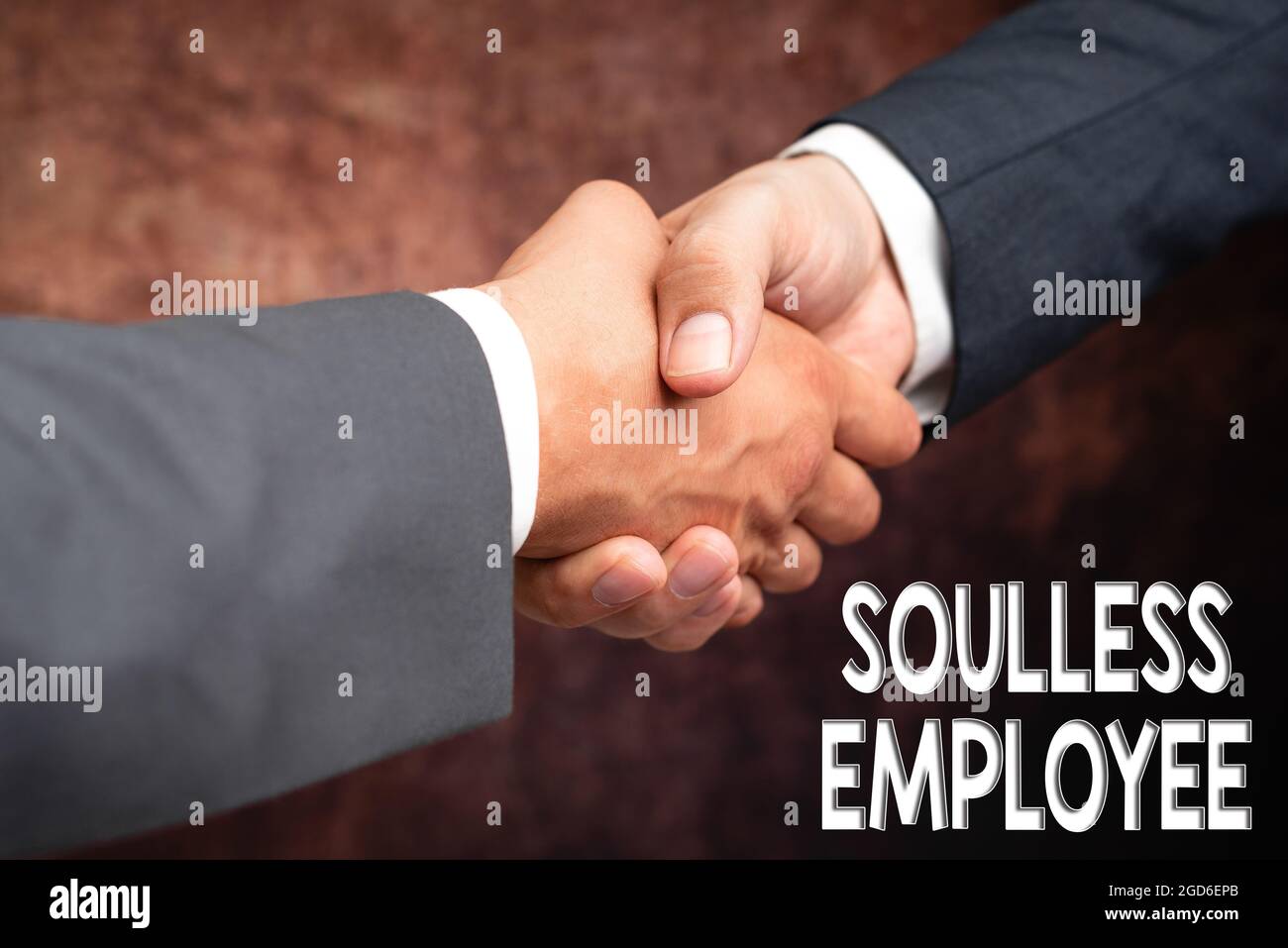 Hand writing sign Soulless Employee. Business overview lack human ...