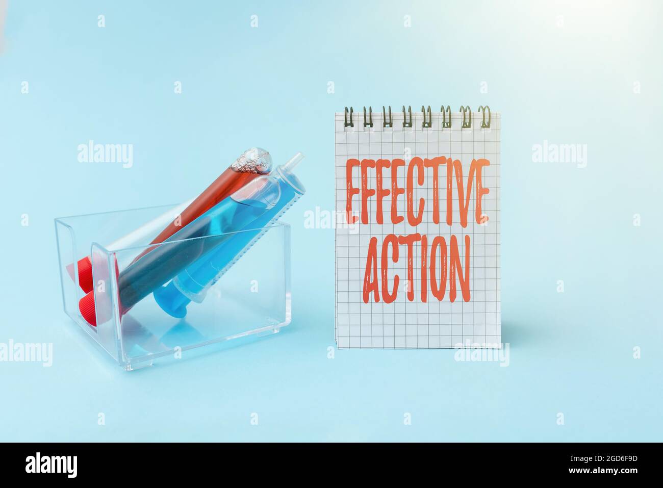 Text showing inspiration Effective Action. Business idea producing the ...