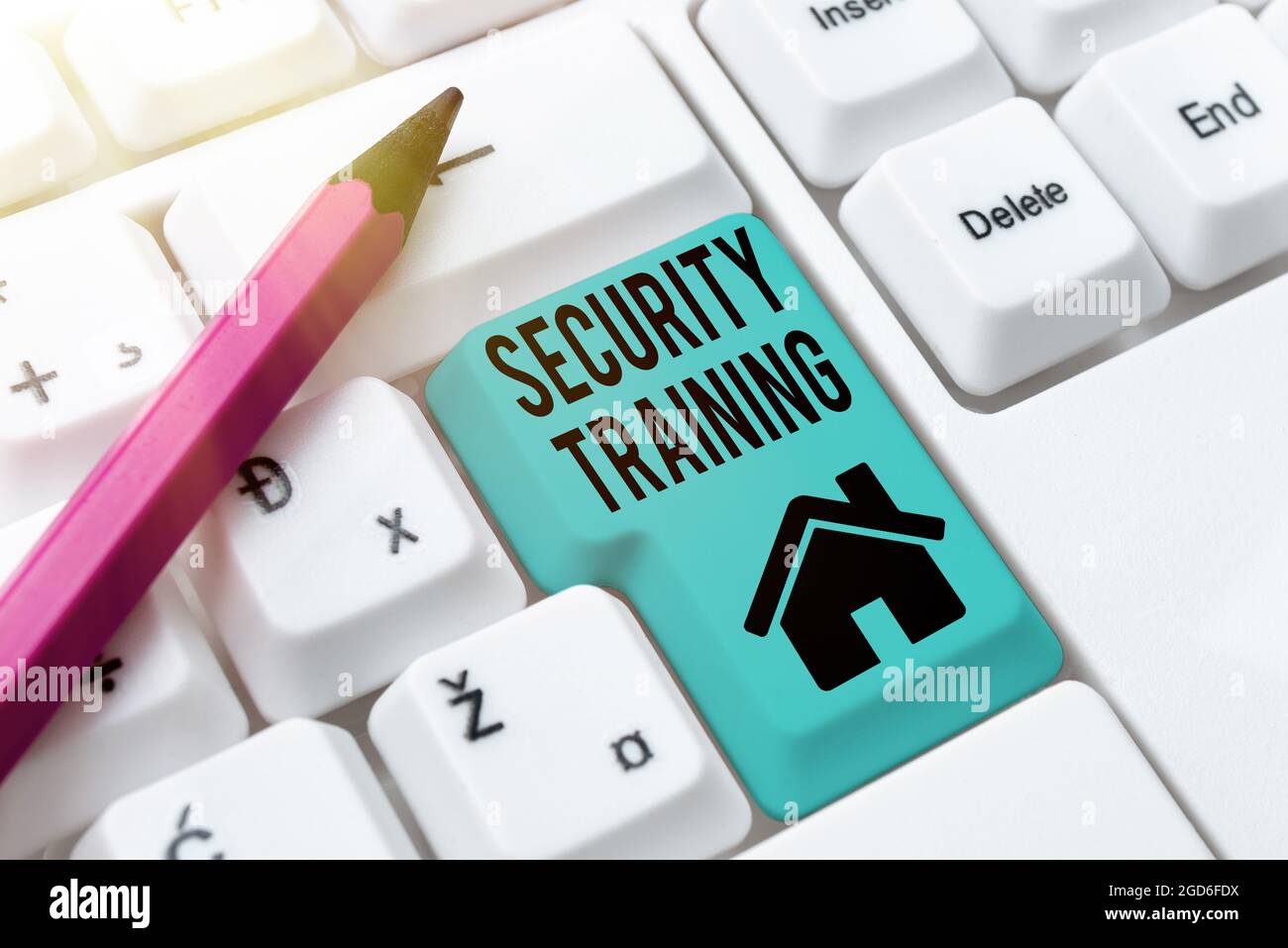 Inspiration showing sign Security Training. Word Written on providing ...
