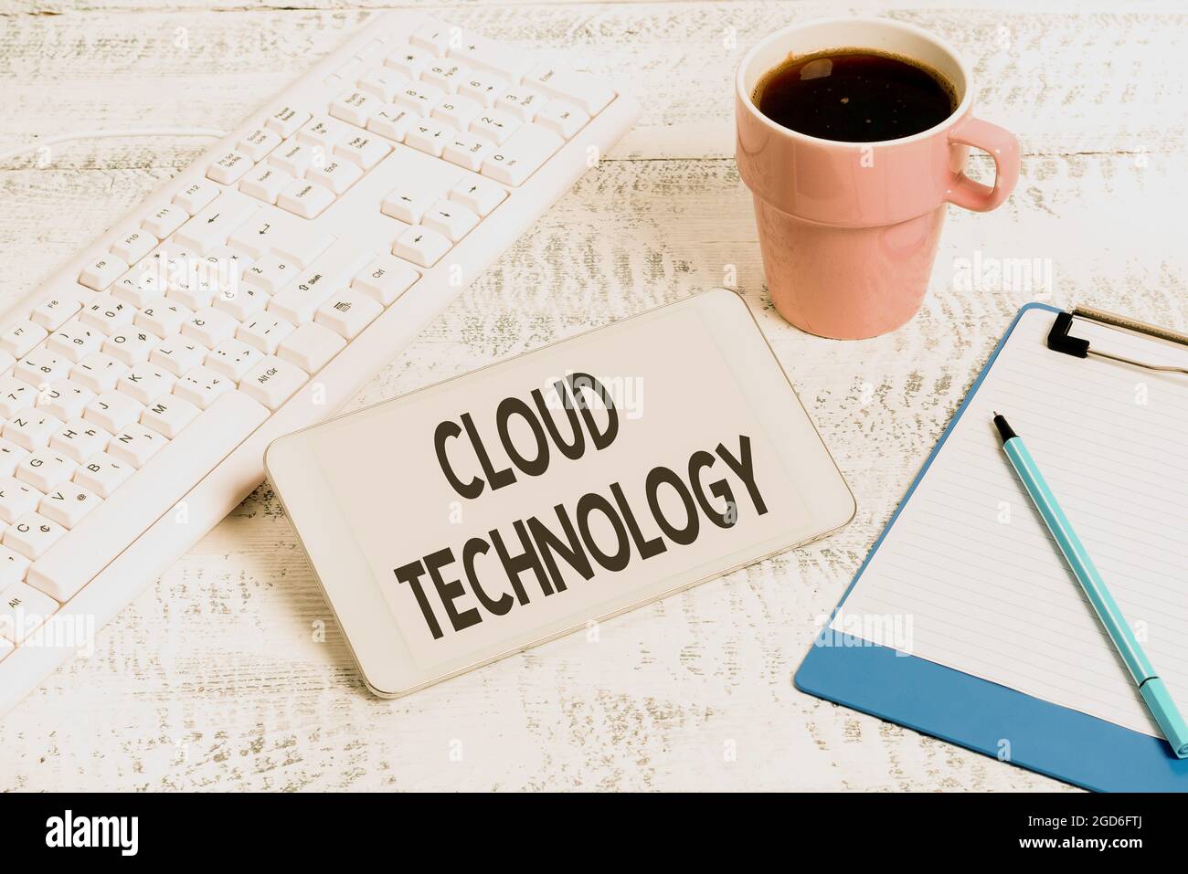 Text showing inspiration Cloud Technology. Business showcase on demand ...