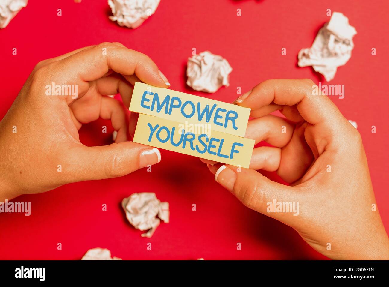 Text caption presenting Empower Yourself. Word for giving you the power ... Text caption presenting Empower Yourself. Word for giving you the power ...