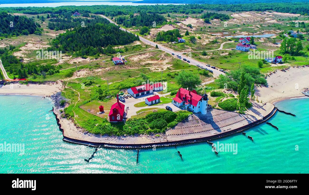 Pointe point Betsie Lighthouse on Lake Michigan original name was ...