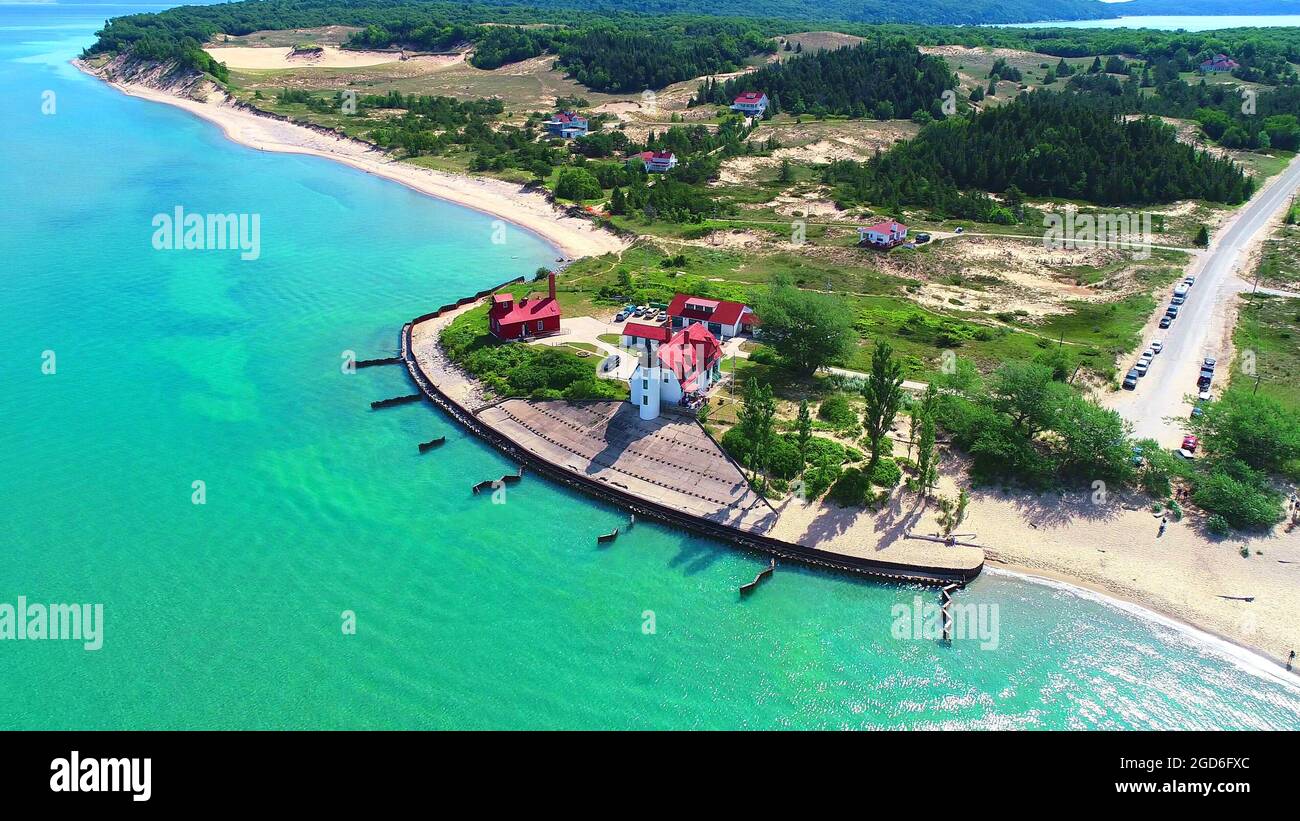 Pointe point Betsie Lighthouse on Lake Michigan original name was ...