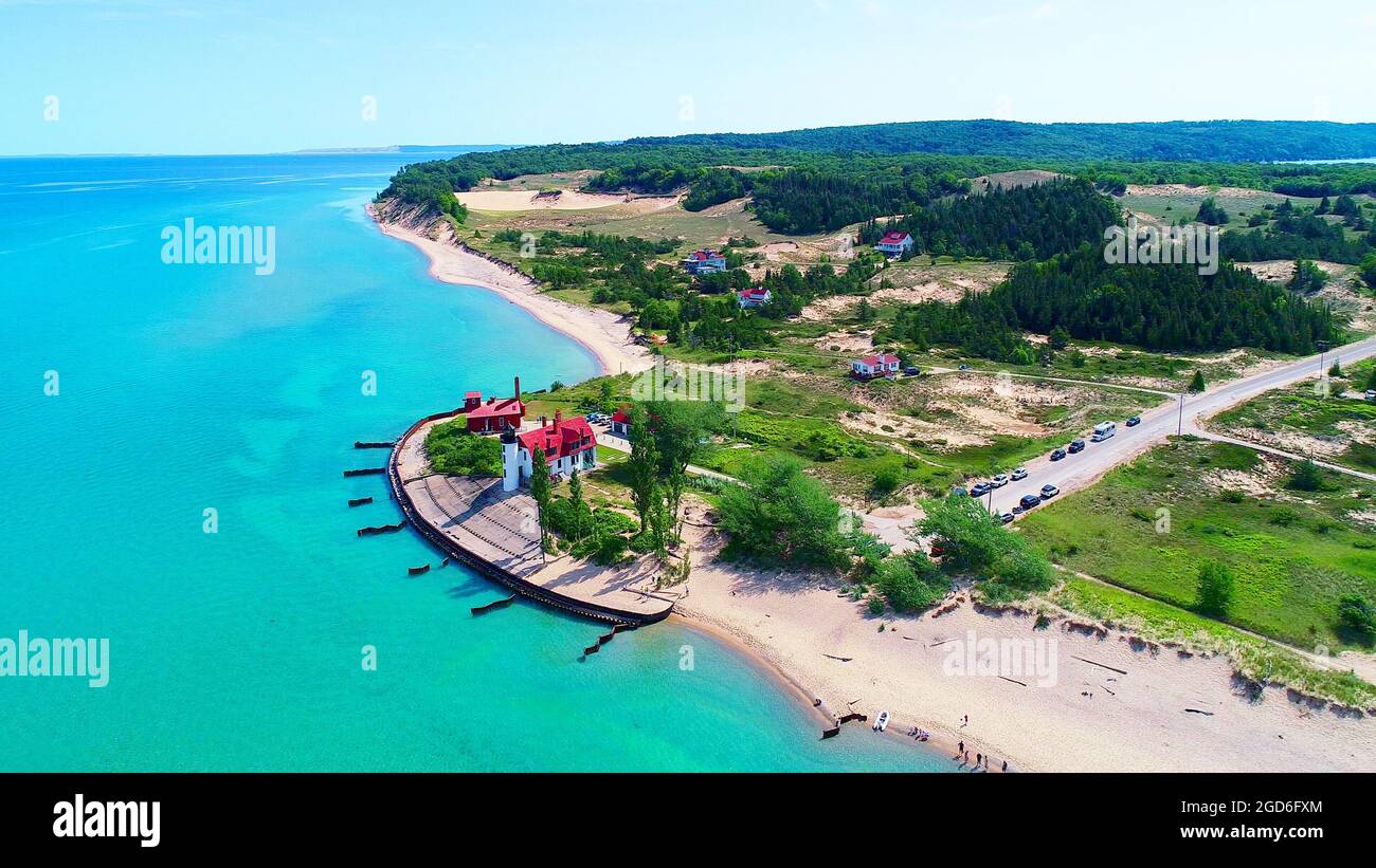 Pointe point Betsie Lighthouse on Lake Michigan original name was ...