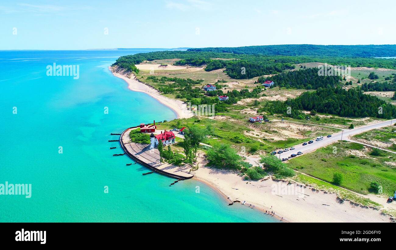Pointe point Betsie Lighthouse on Lake Michigan original name was ...