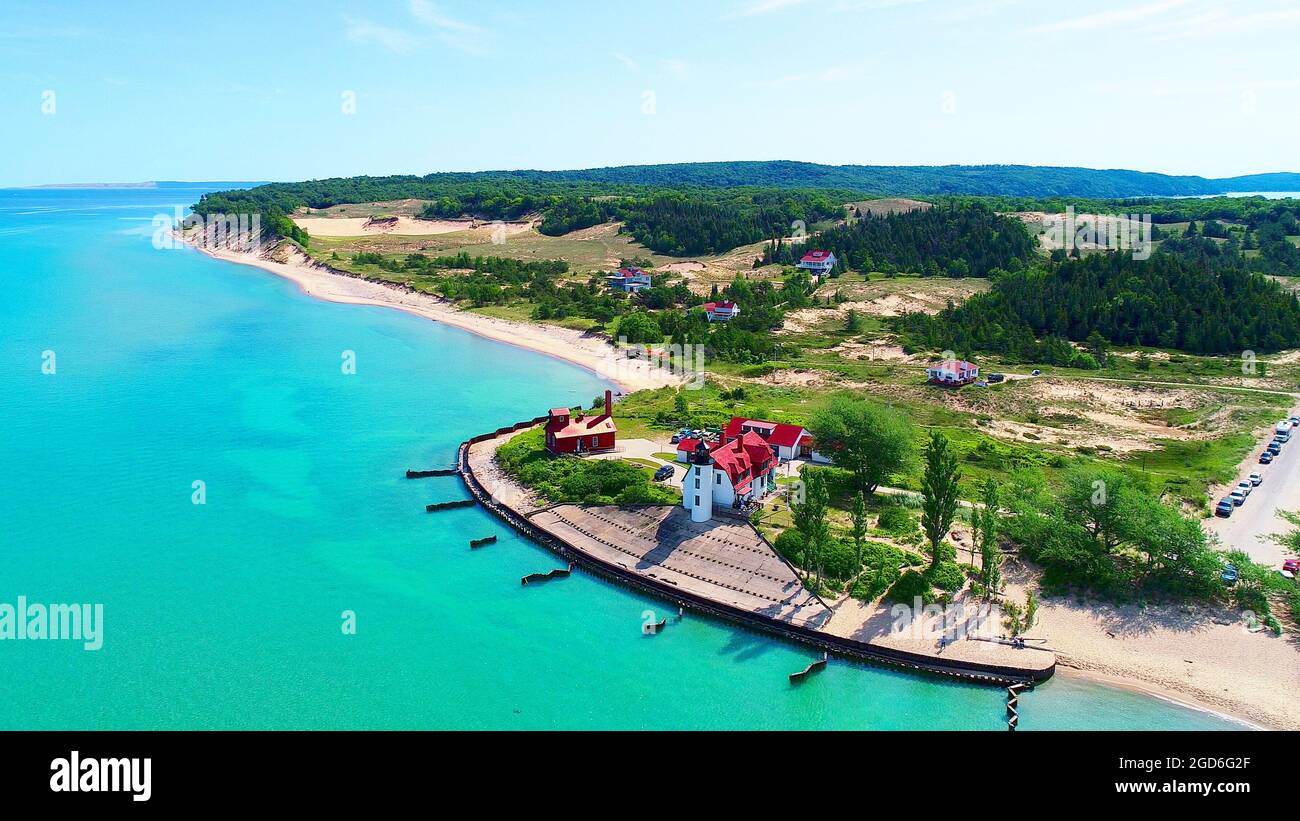 Pointe point Betsie Lighthouse on Lake Michigan original name was ...