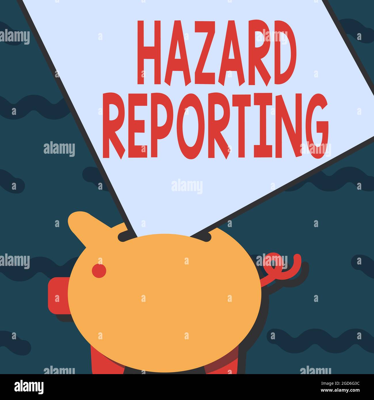 Hand writing sign Hazard Reporting. Word for account or statement ...